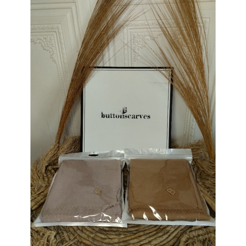 Jual HIJAB POLOS LASERCUT BUTTONSCARVES SEMI ORI PLAT BS BEST SELLER ...