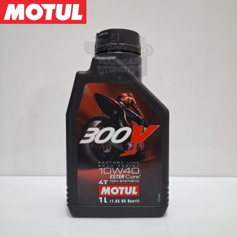 Jual MOTUL 300V ROAD RACING 10W40 1L/100% ORIGINAL/OLI MESIN MOTOR/SPORT/NINJA/R25/MV AGUSTA ...