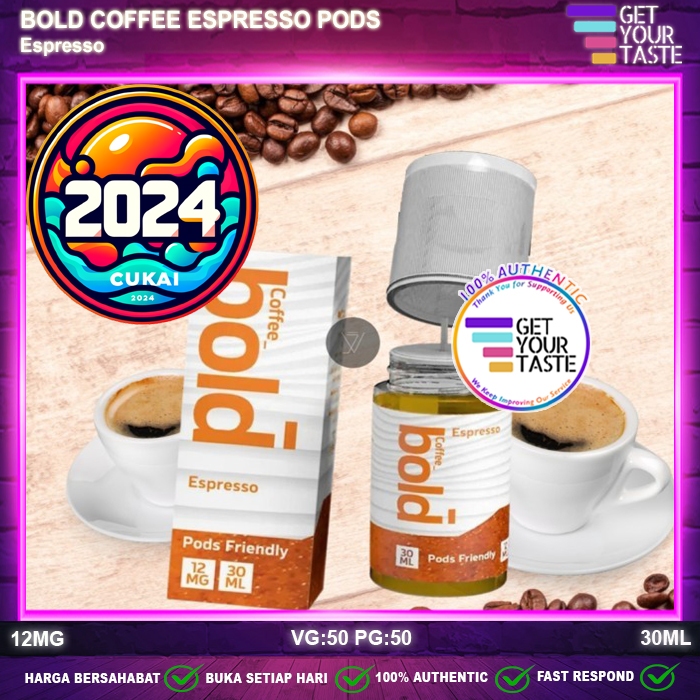 Jual Liquid BOLD Coffee Espresso Pods Friendly 30ML Salt by Joss ...