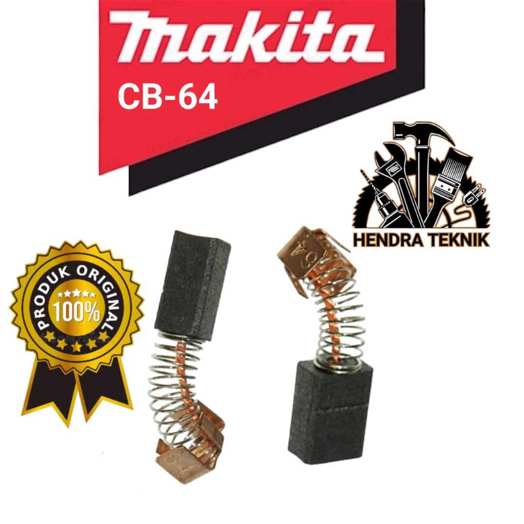 Jual ORIGINAL CARBON BRUSH CB64 MAKITA ASLI COAL BOSTEL CB 64 ARANG SEPUL 12X8X5 | Shopee Indonesia