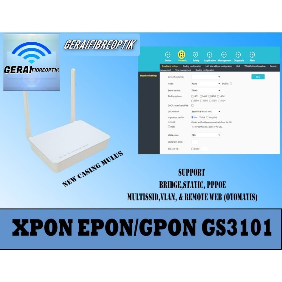 Jual MODEM GS3101 Xpon Onu Ont Tanpa Adaptor_Barang Baru - GFO | Shopee Indonesia