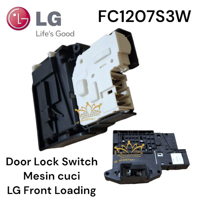 Jual LG Door Lock Switch pintu mrsin cucii LG Front Loading FC1207S3W ...