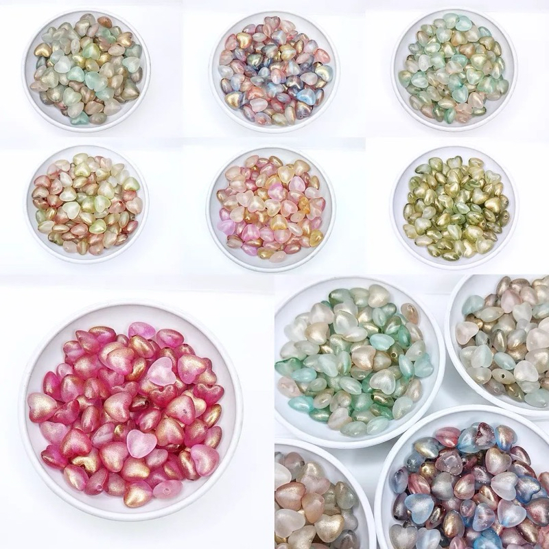 Jual (15g) Mote Manik Love Gradasi Gold 9mm | Shopee Indonesia