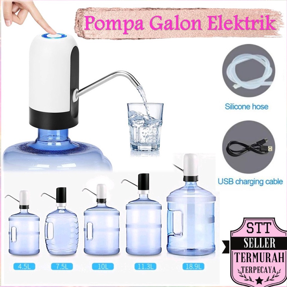 Jual Trendy STT Pompa Galon Elektrik Rechargable Dispenser Galon Pompa ...