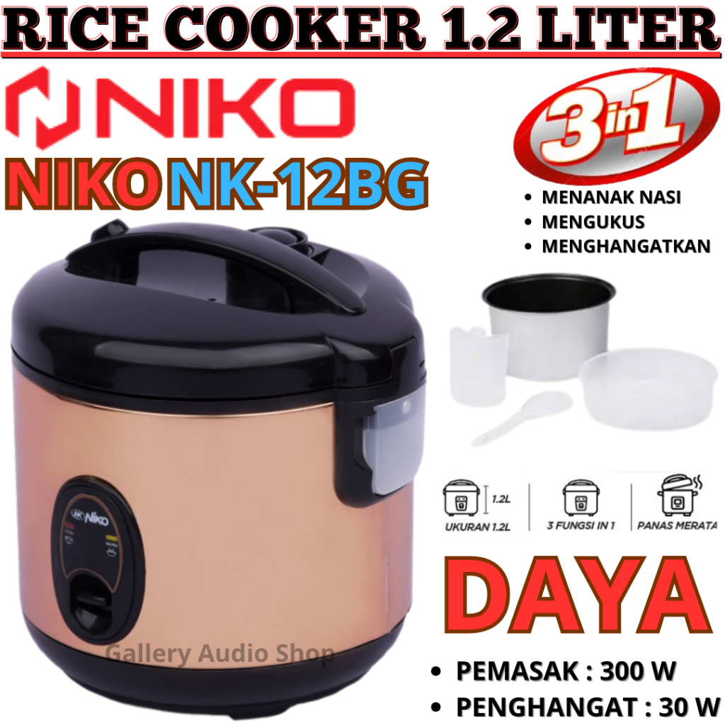 Jual Promo Termurah Mejikom NIKO NK-12BG 1,2 Liter 300 Watt | Rice ...