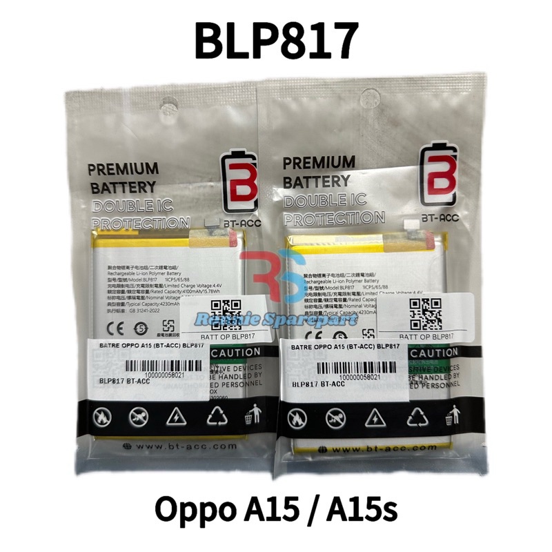 Jual Baterai Oppo A15 / Oppo A15s | BLP817 | BT-ACC Premium | Shopee Indonesia