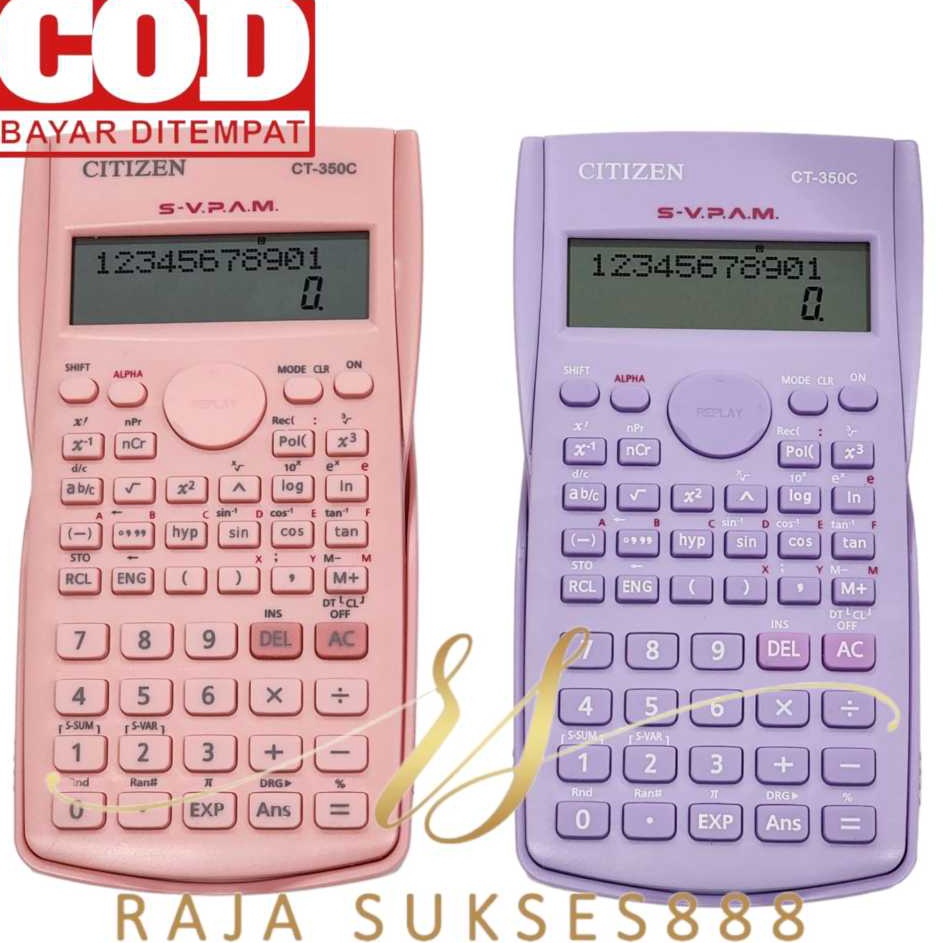 Jual Paling Popular Kalkulator Scientific CITIZEN CT35C pink ungu ...