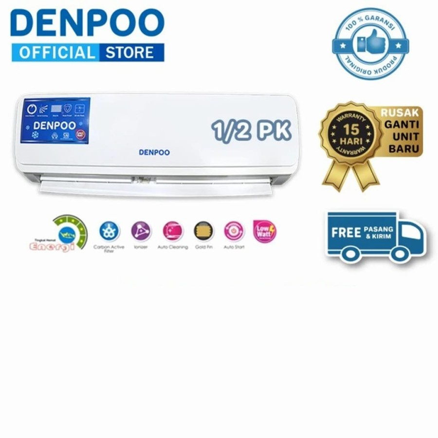 Jual Denpoo AC Split 1/2 PK DDS 05 CTL ,1 PK DDS 09 CTL | Shopee Indonesia