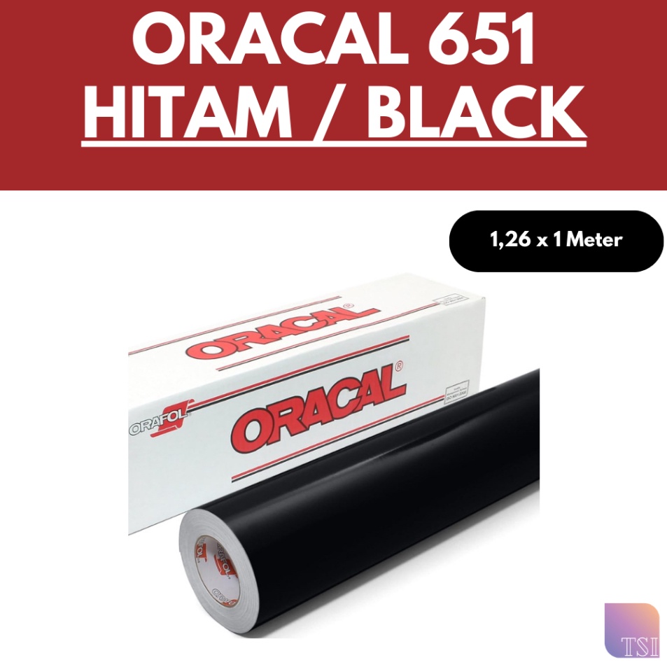 Jual Sticker Oracal Hitam 651 7 Black Glossy Matte Doff 1 Meter Vinyl ...