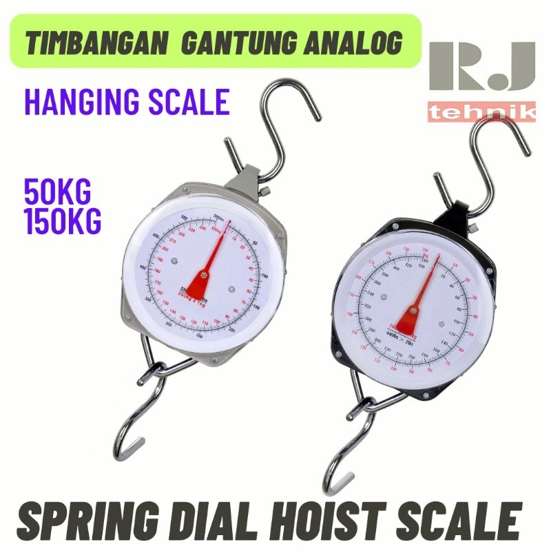 Jual Timbangan Gantung Jarum Salter Analog Besi 50 - 150 kg Hanging ...