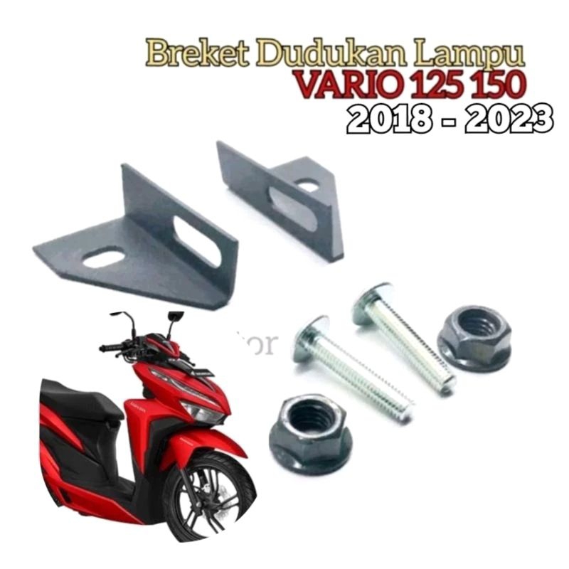 Jual Breket lampu sorot type D2 laser pnp honda Vario 160 Vario 125 150 led new satu set plus ...