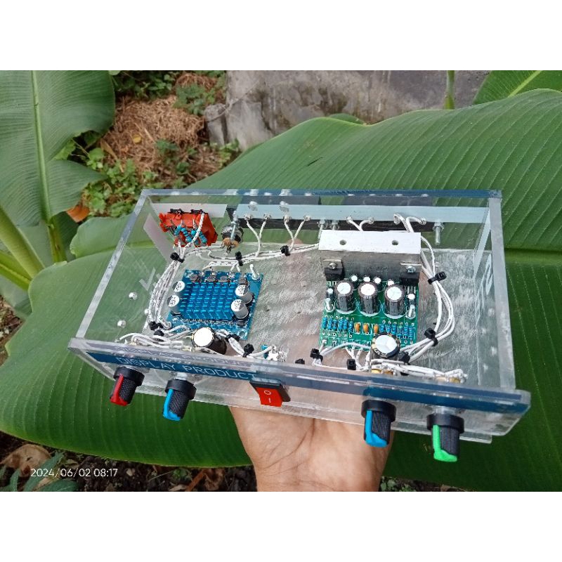 Jual AMPLI MINI 4 CHANEL 12 VOLT,, BOX AKRILIK | Shopee Indonesia