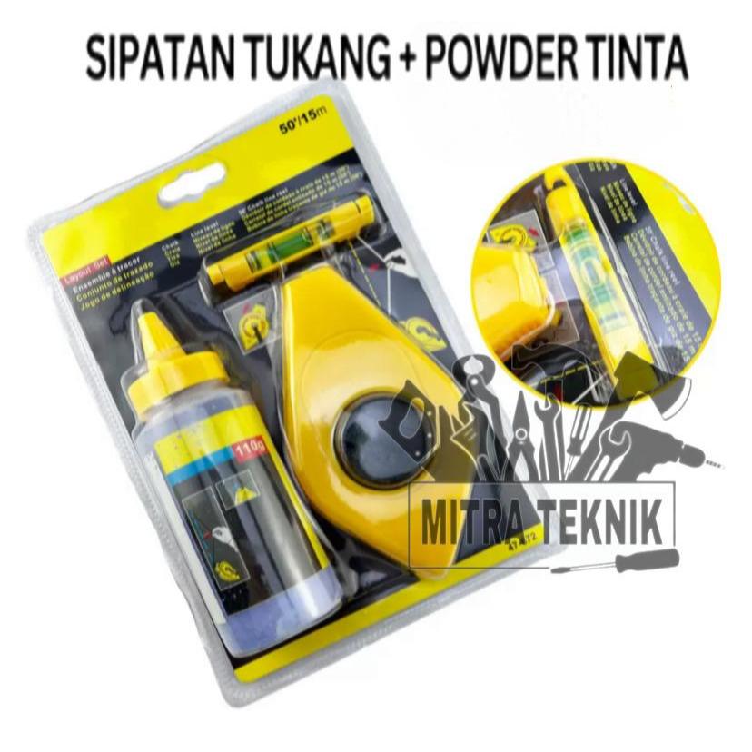 Jual Alat Sipatan Tinta Chalk Line Marking Lot Benang Sipatan Kapur ...