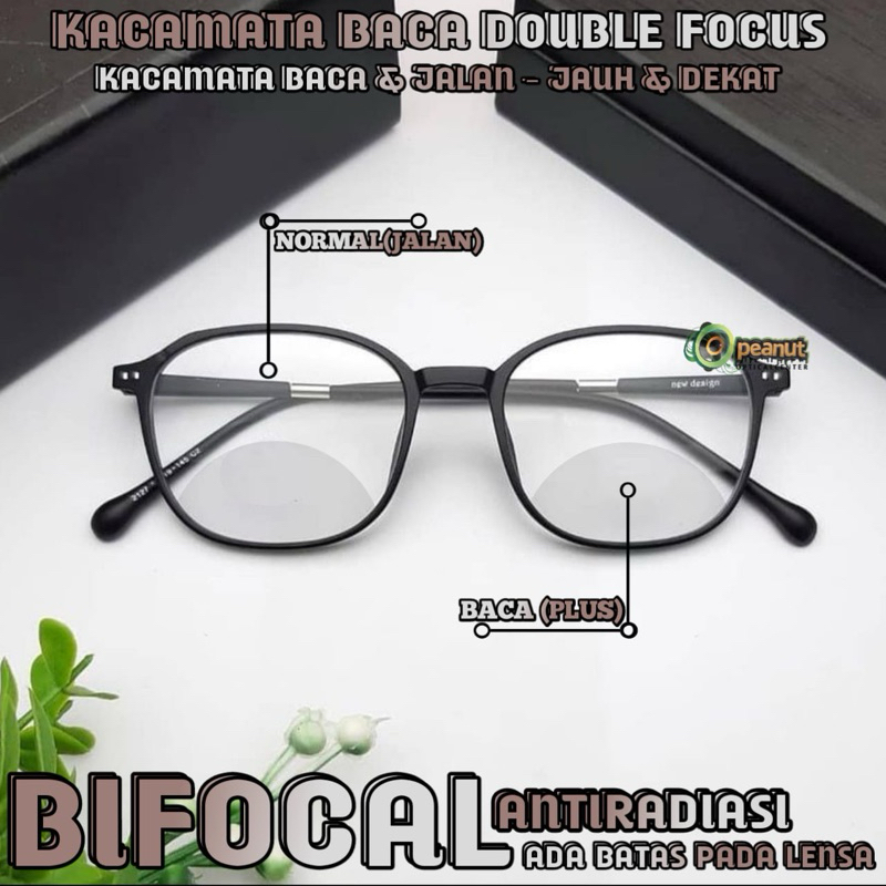 Jual Kacamata Double Focus Baca Dan Jalan Pria/Wanita | Kacamata Baca ...