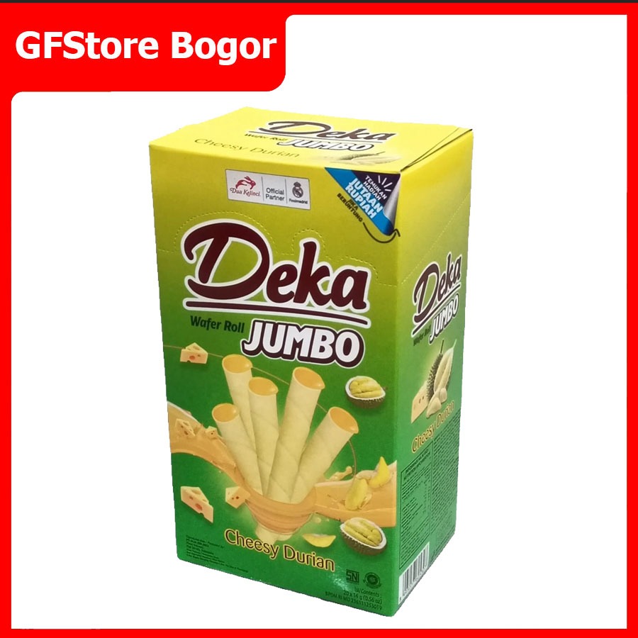 Jual Deka Jumbo Cheesy Durian Biskuit & Snack [16 g/ 20 pcs] | Shopee ...