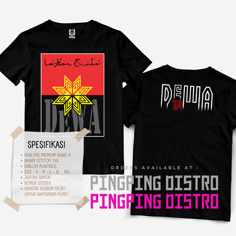 Jual Kaos Dewa 19 Laskar Cinta Ahmad Dhani Republik Cinta Management ...