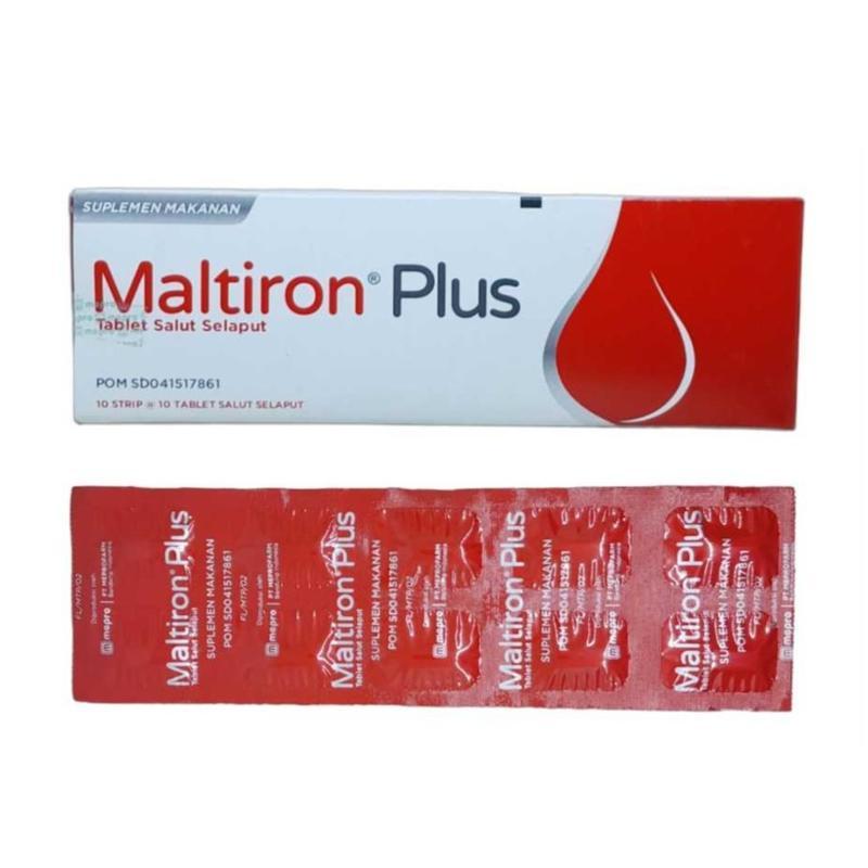 Jual Maltiron Plus 100 Tablet - Vitamin Zat Besi & Multivitamin - Zat ...