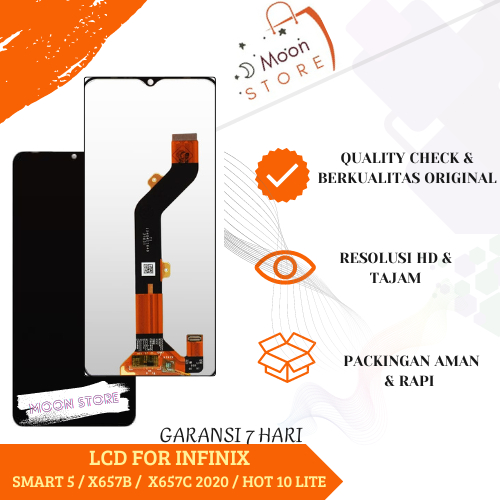 Jual LCD INFINIX SMART 5 TOUCHSCREEN X657 X657C 2020 ORIGINAL COMPLETE FULLSET | Shopee Indonesia