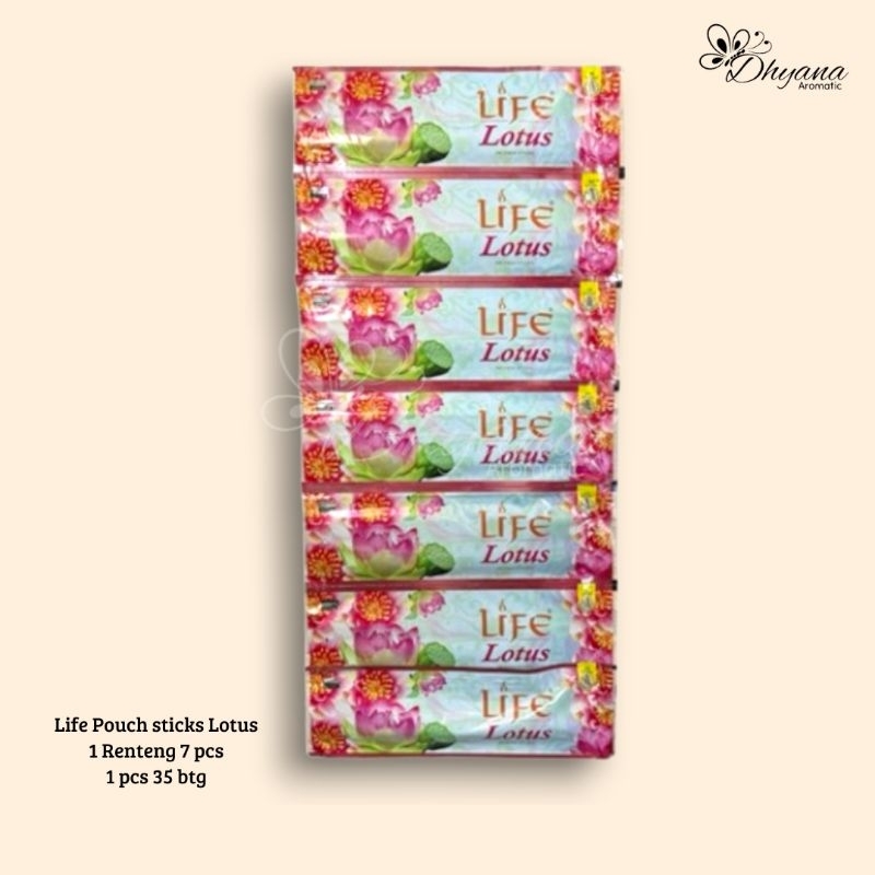 Jual 7 pcs Dupa Hio Life Aromateraphy India Darshan Pouch Plastic Lotus ...