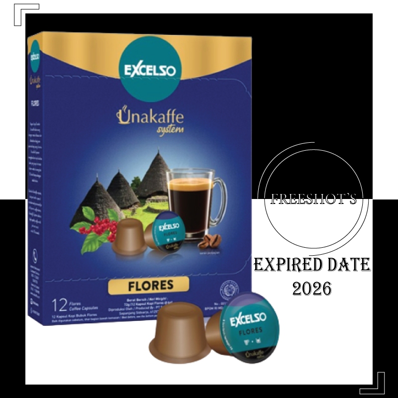 Jual Excelso Unakaffe Kopi Kapsul Flores (1 Box 12 Capsule) | Shopee ...