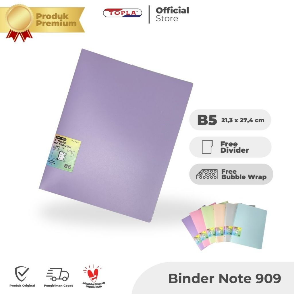 Jual Binder note 909 26 ring pastel buku catatan sekolah journal agenda ...