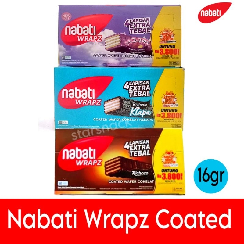 Jual Nabati wrapz Coated kelapa coklat Wafer Goguma | Shopee Indonesia