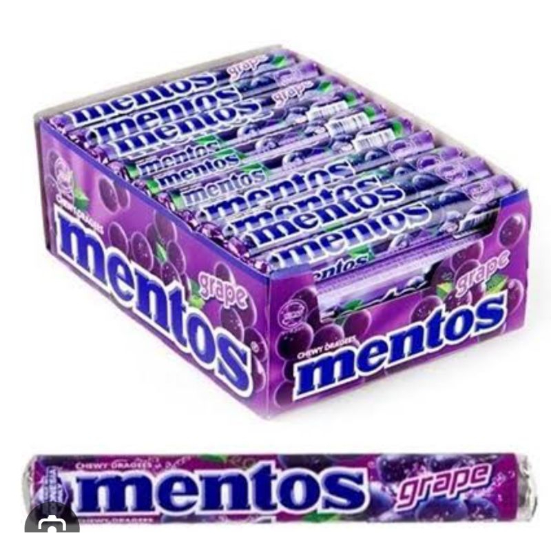 Jual mentos grape per box | Shopee Indonesia