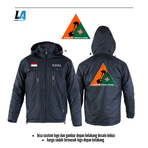 Jual Jaket Parasut Custom Pria Wanita KPG Komunitas Pendaki Gunung ...