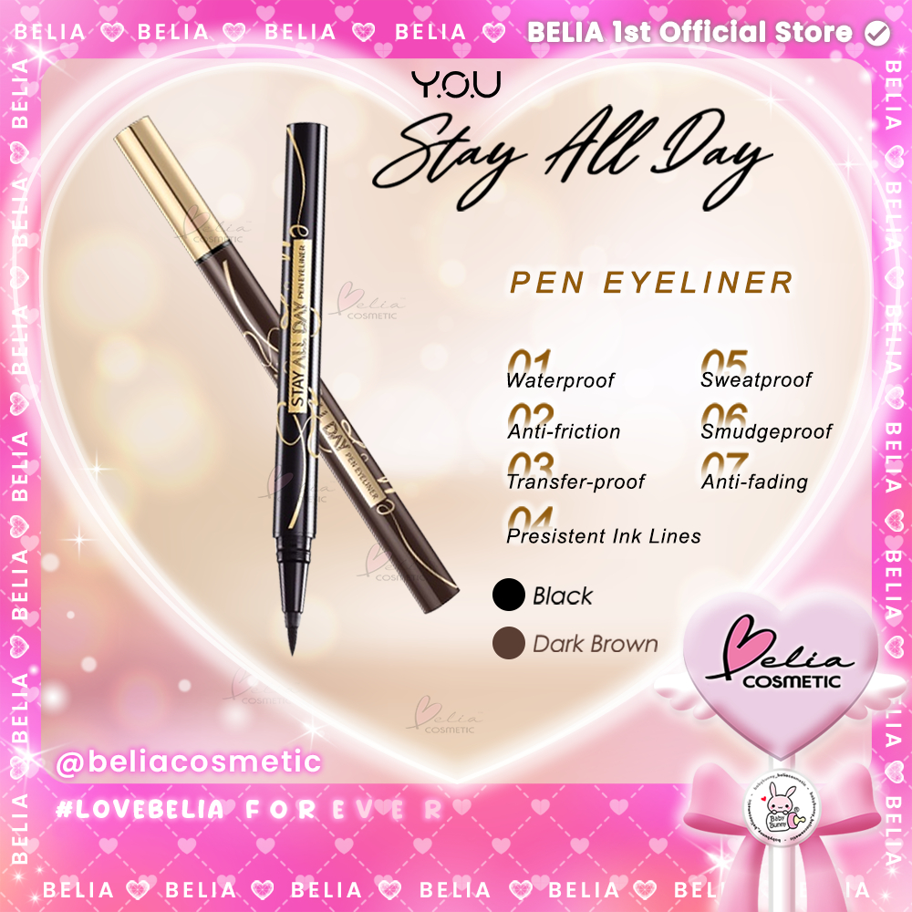 Jual BELIA YOU Stay All Day Pen Eyeliner | Black Eyeliner | Hitam ...