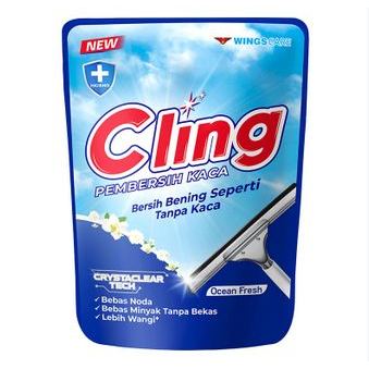 Jual Cling Pembersih Kaca Ocean Fresh Biru Pouch 400ml 1060513 | Shopee ...
