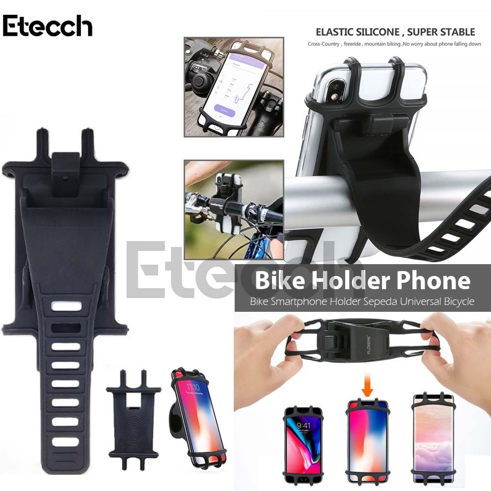 Jual Bike Smartphone Holder Sepeda Universal Bicycle - Black | Shopee ...