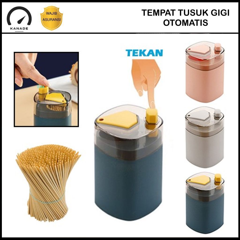 Jual Tempat Tusuk Gigi Otomatis Wadah Tusuk Gigi Automatic Toothpick ...