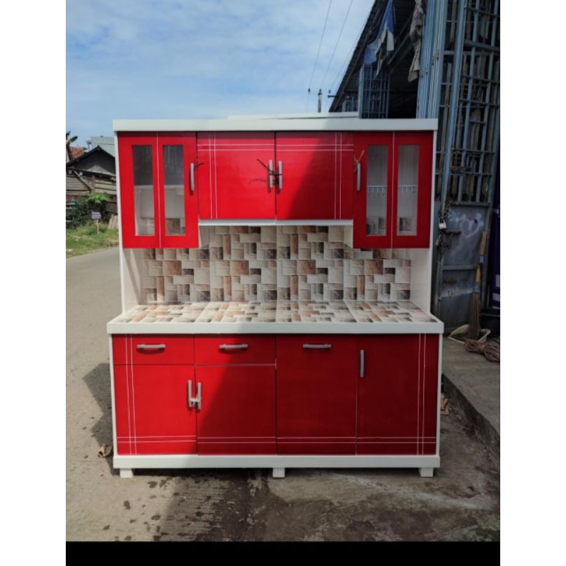 Jual LEMARI SAYUR JUMBO ORI LEMARI PIRING MINIMALIS RAK RUANG MAKAN ...