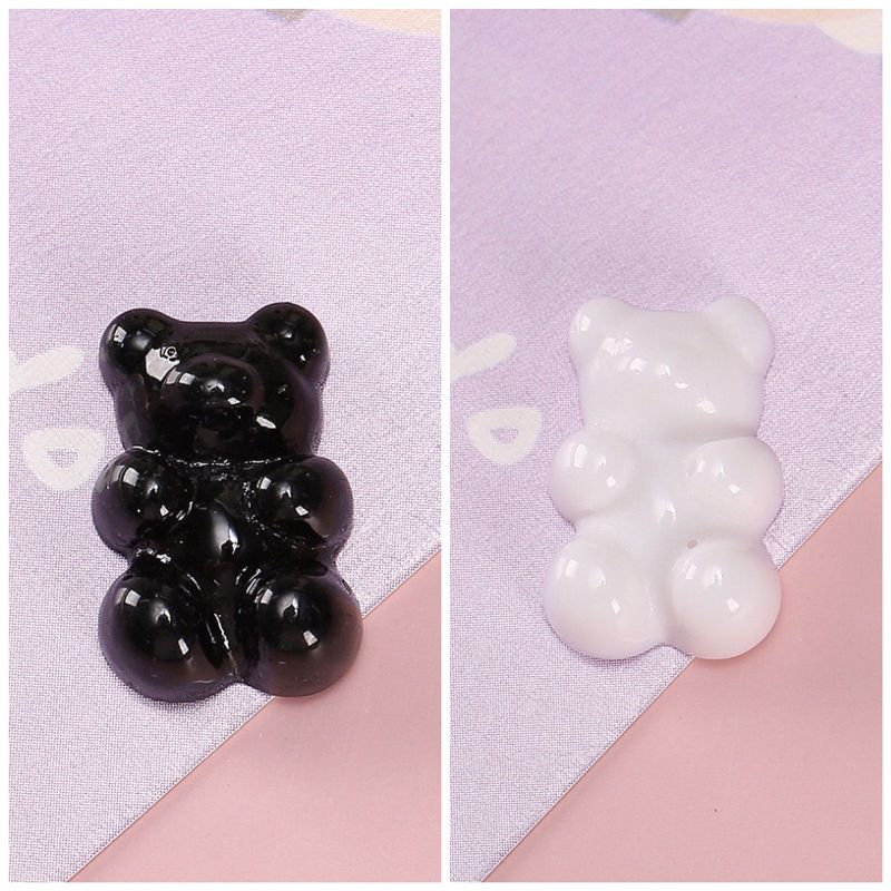 Jual Manik Gummy Bear Hitam Putih (12pcs) | Shopee Indonesia
