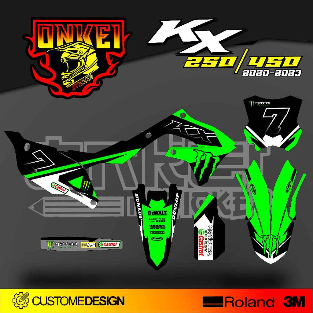 Jual DECAL STICKER KX 250-450 2020-2024 SC1 | Shopee Indonesia