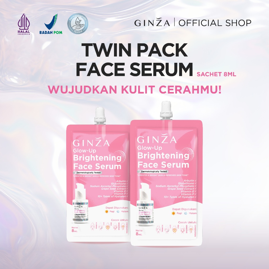 Jual [PAKET HEMAT ISI 2] Ginza Face Serum Sachet 8ml | Shopee Indonesia