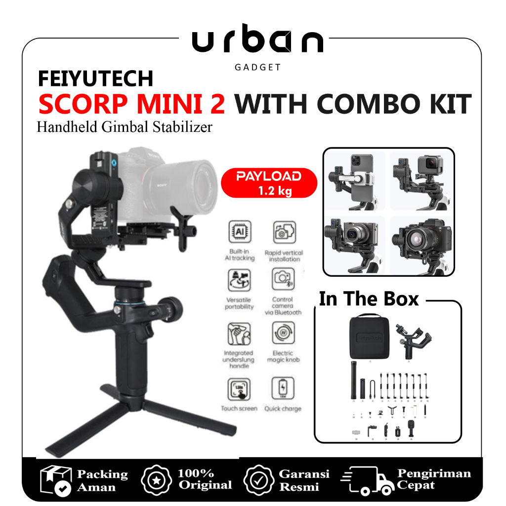 Jual Feiyu SCORP MINI 2 COMBO KIT Gimbal Stabilizier | Shopee Indonesia