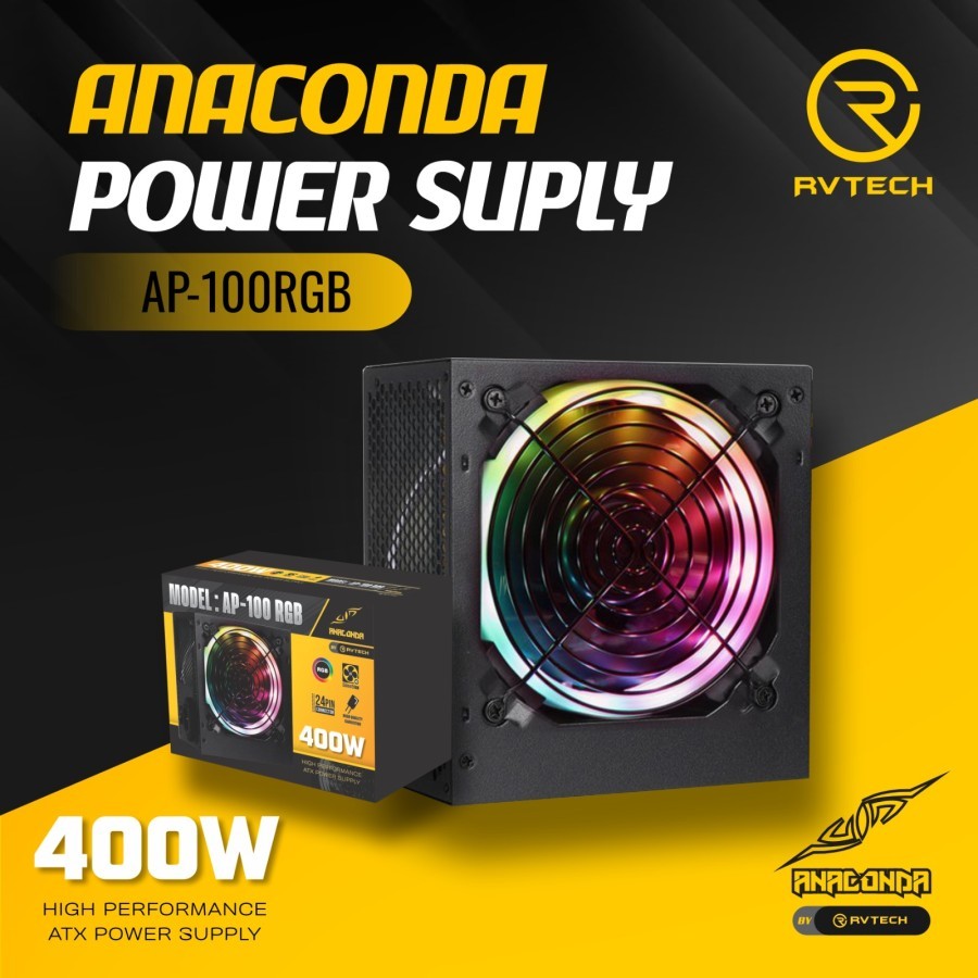Jual PSU RGB Anaconda RVTECH 400Watt - Garansi Resmi 3 Tahun | Shopee ...