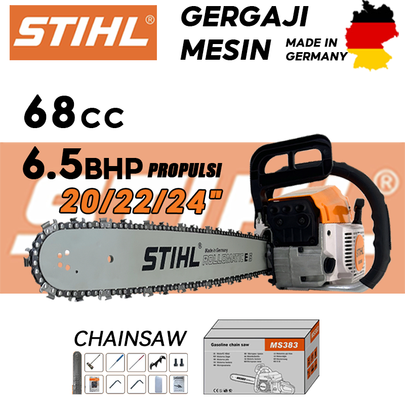 Jual Gergaji Mesin Chainsaw Mini 2Tak 20/22/24inch Gergaji Potong Pohon Kayu Gergaji Mesin ...