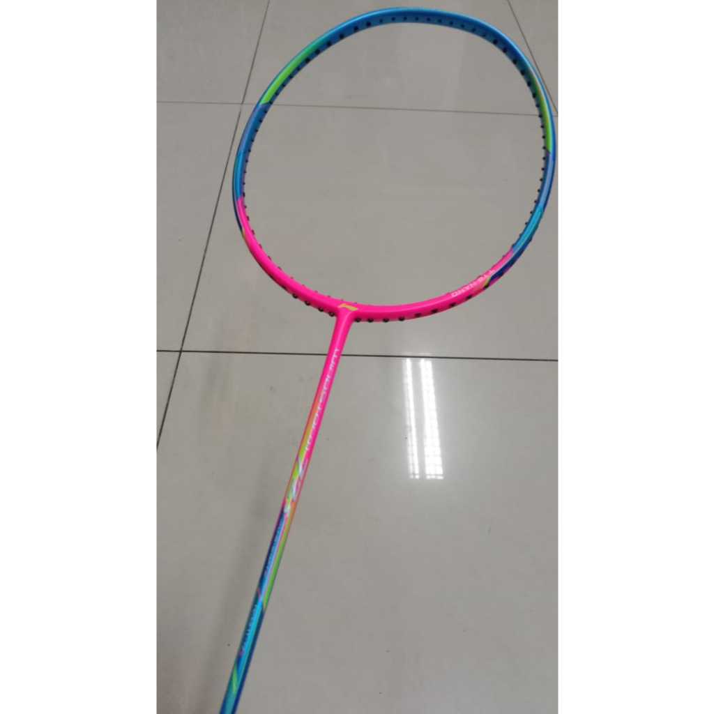 Jual Raket badminton lining windstorm 72s pink/blue ( Bonus cover ...