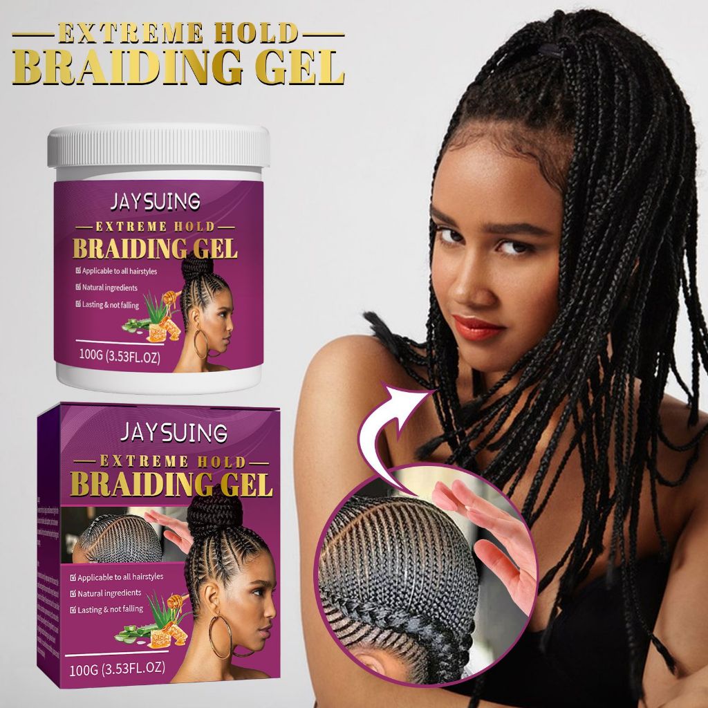 Jual Jaysuing Hold Braiding Gel Dreadlock Styling Gel Prevent Hair Breakage Reduce Hair Damage ...