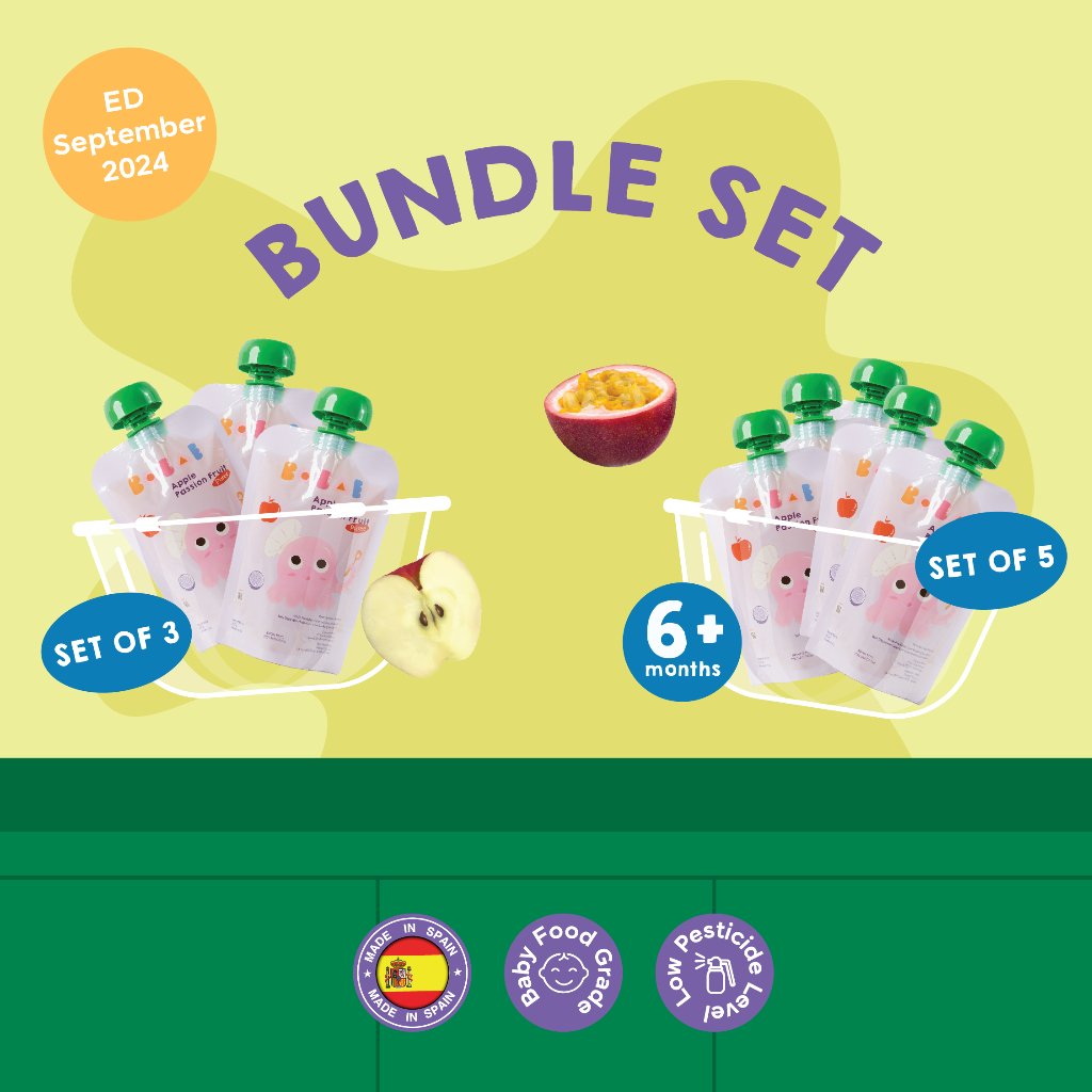 Jual BoBae BABY - Bundles Apple, Passion Fruit/ MPASI Anak 6 Bulan ...