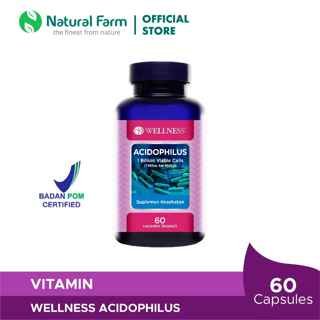 Jual Wellness Acidophilus - 60 Capsules | Shopee Indonesia