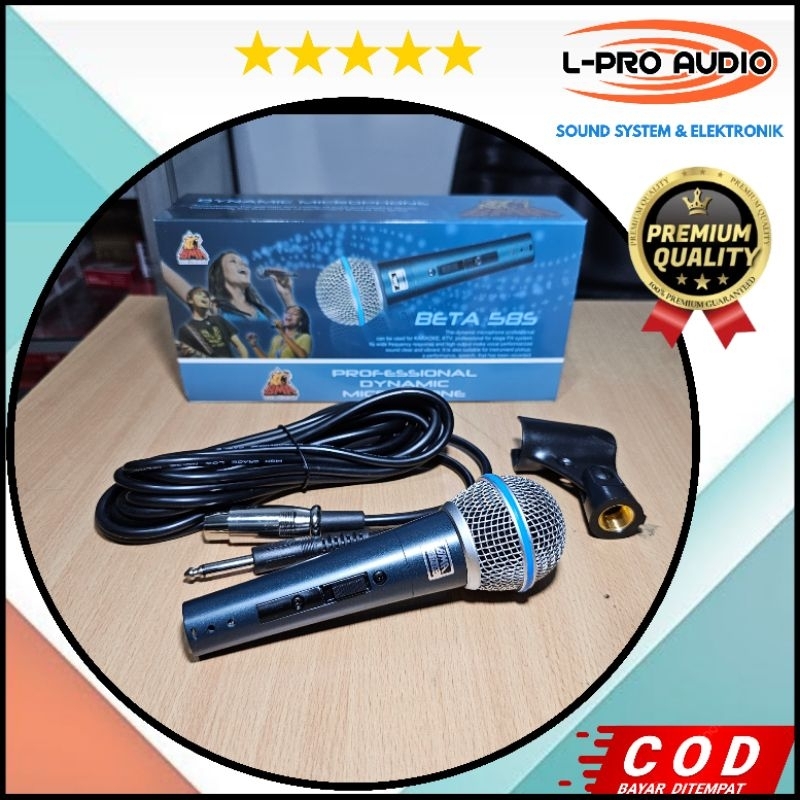 Jual Mic BMA BETA 58S Micropon vokal BMA Beta 58 switch | Shopee Indonesia