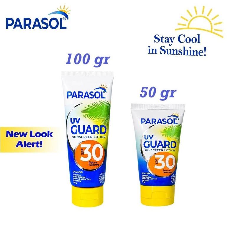 Jual Parasol Lotion Tabir Surya SPF 30 PA++ - Parasol UV Guar Sunscreen ...