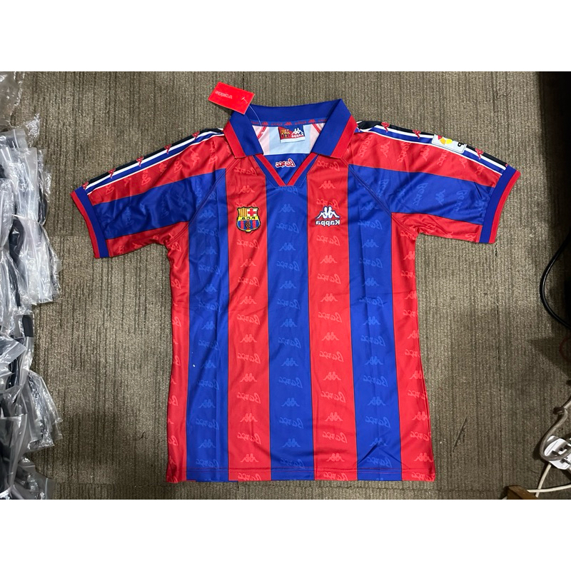 Jual (RETRO) JERSEY BOLA VINTAGE BARCA HOME 1996 1997 96/97 GO | Shopee ...
