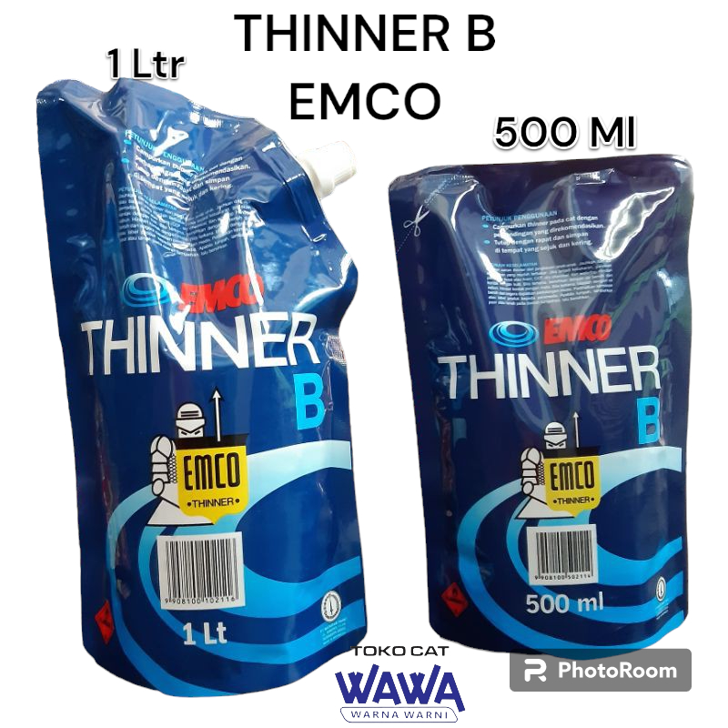 Jual Thinner B Emco pengencer cat kayu dan besi sintetis 1liter 0,5 liter | Shopee Indonesia