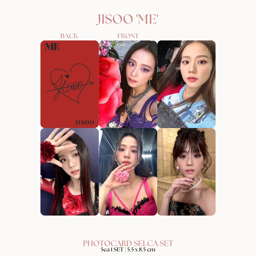 Jual PHOTOCARD BLACKPINK SELCA ME 2SISI (ISI 5 PCS + LAMINASI 2 SISI ...