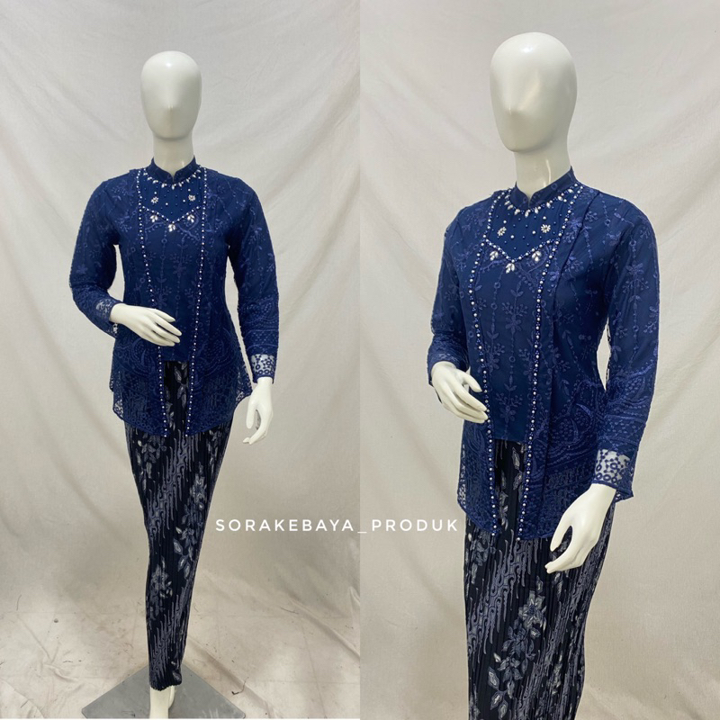 Jual Kebaya Wisuda kutu baru kebaya modern model kutu baru kerah sanghai kutu baru hijab ...