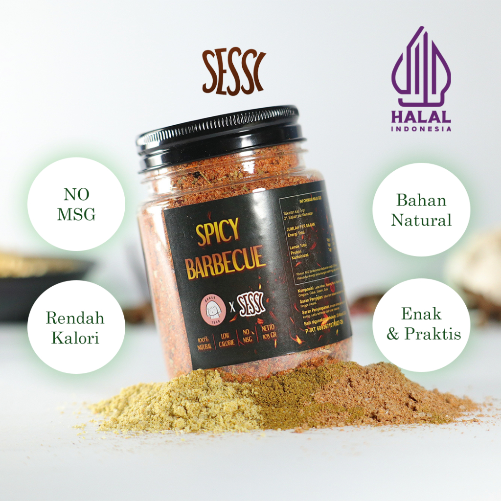 Jual Sessi Bumbu Diet Rendah Kalori Marinasi Instan Rasa Spicy BBQ Dry ...